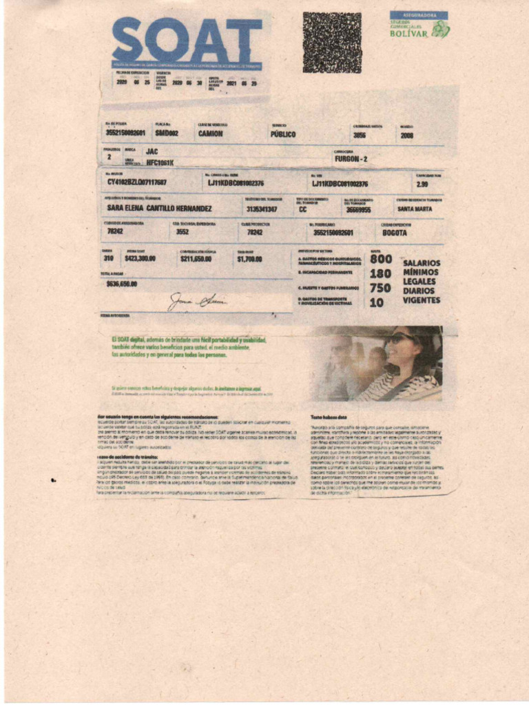 Soat Vehiculos | PDF