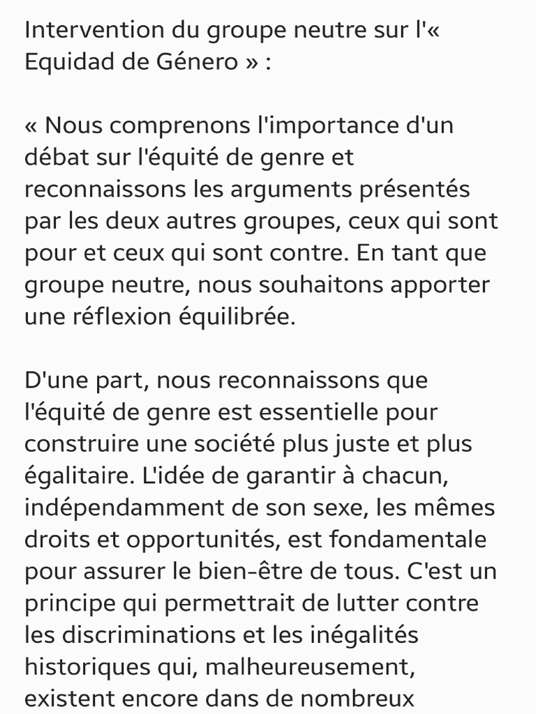 Débat Français | PDF