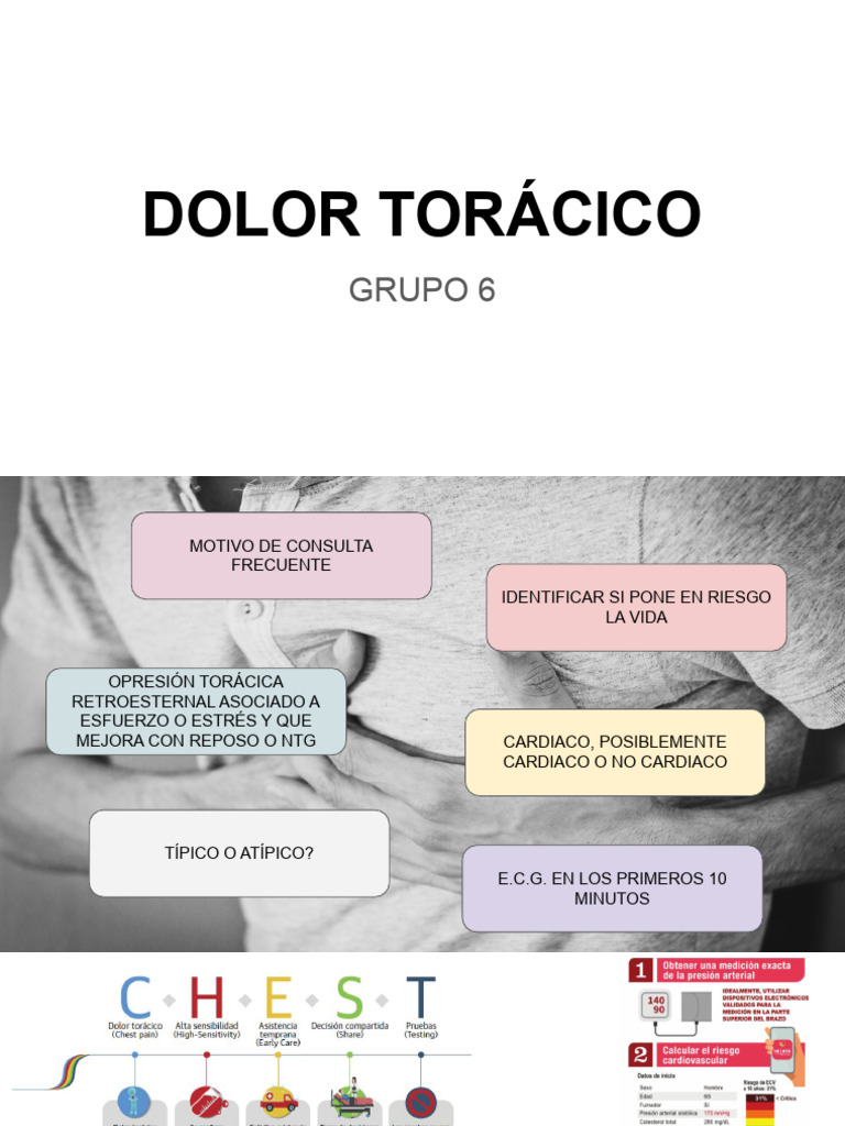 Características del Dolor Torácico | PDF | Infarto de miocardio ...