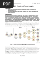 Meiosis Investigation in Sordaria Fimicola | PDF | Ploidy | Meiosis