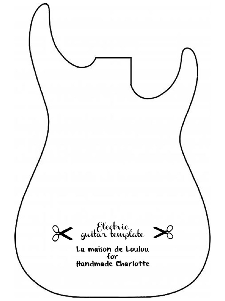 Electric Guitar Template | PDF