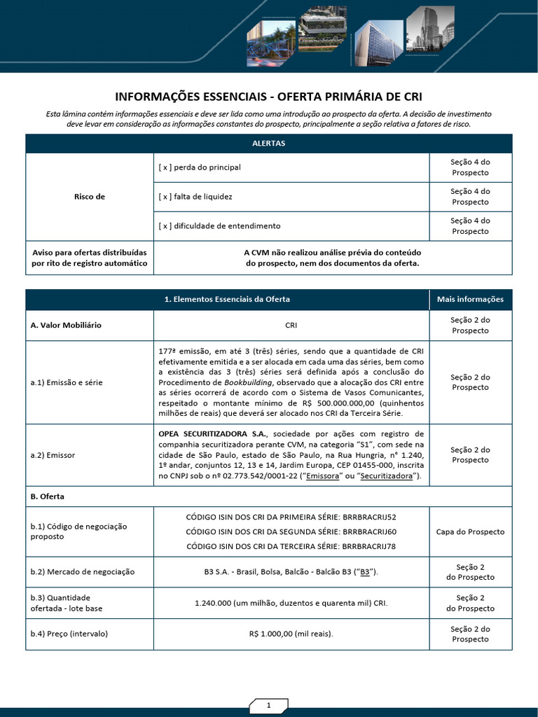 CRI BR12 Equity - Lâmina Da Oferta (V. Final Diagramada 23.08.2023) | PDF | Fundo de ...