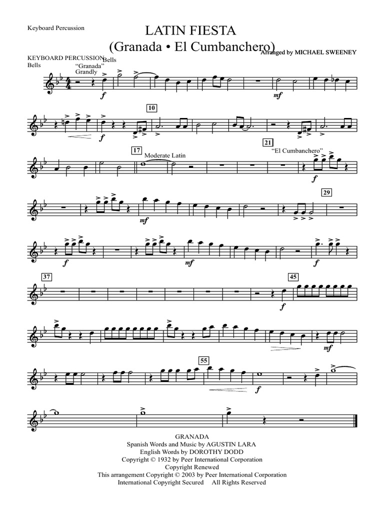 16 Bells Keyboard - Percussion | PDF