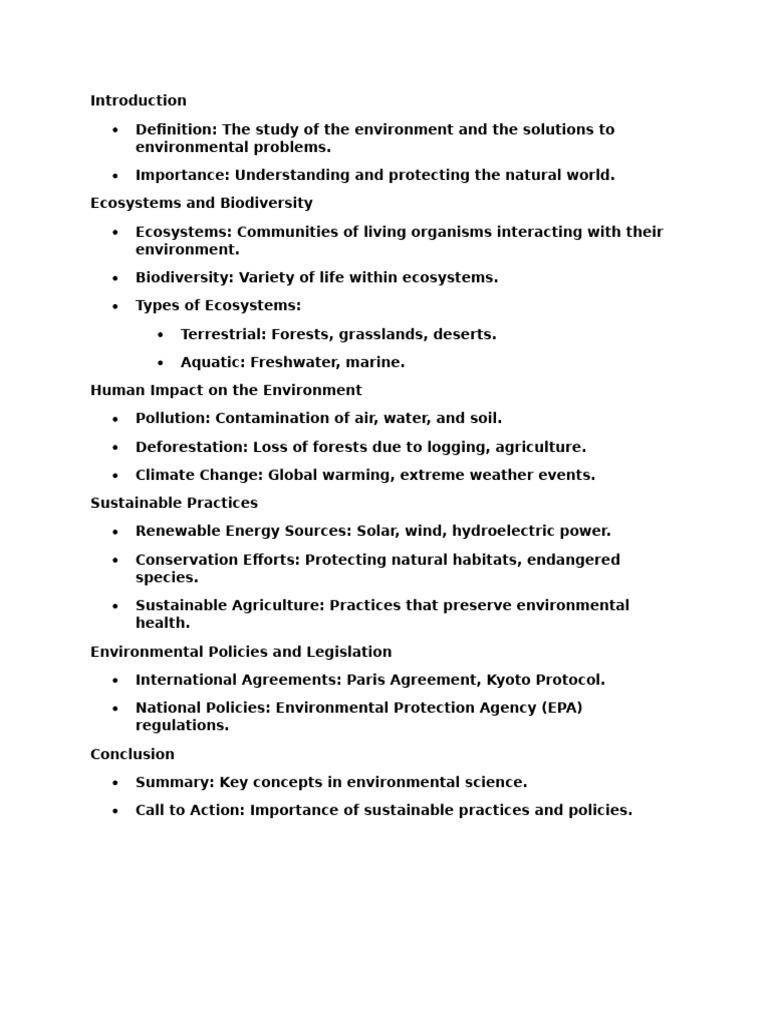 Environmental Science Study Guide | PDF