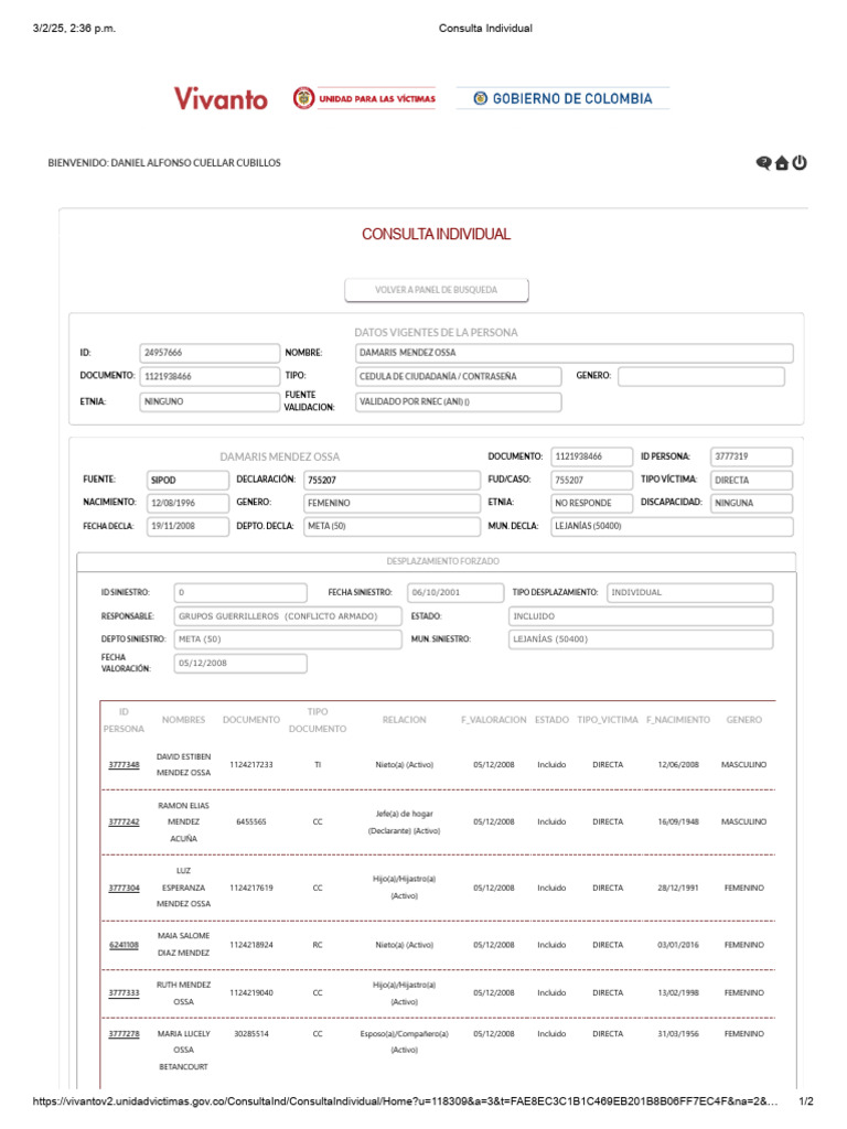 2025-02-03 - Consulta Individual - Damaris Mendez | PDF