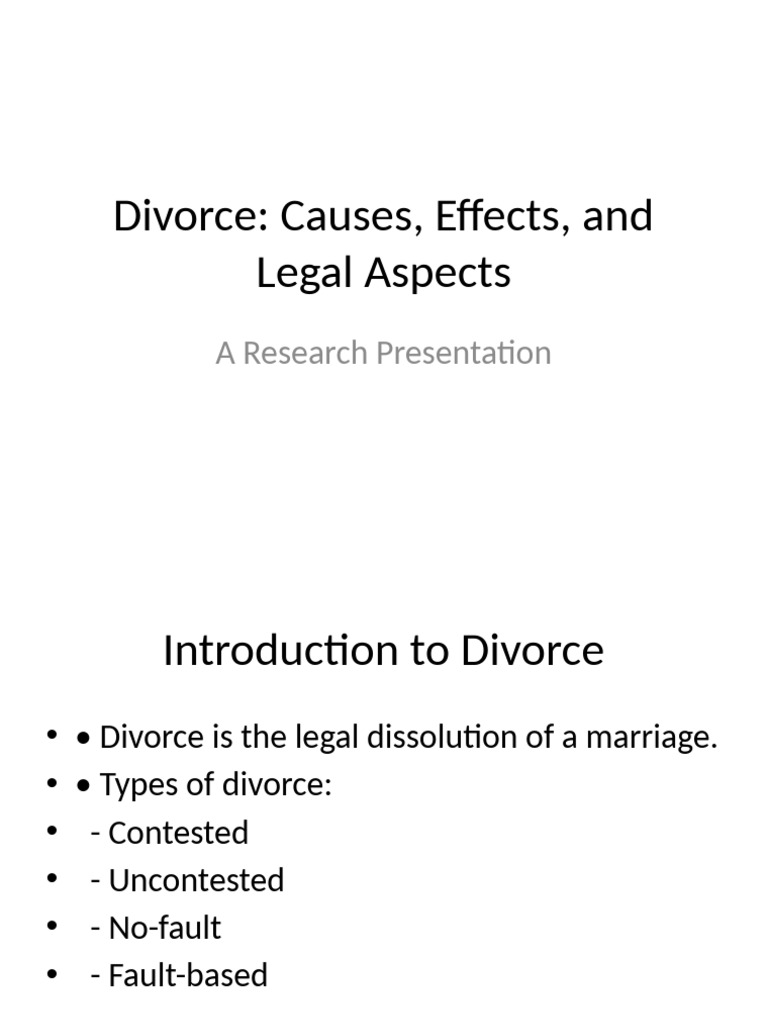 Divorce Presentation | PDF