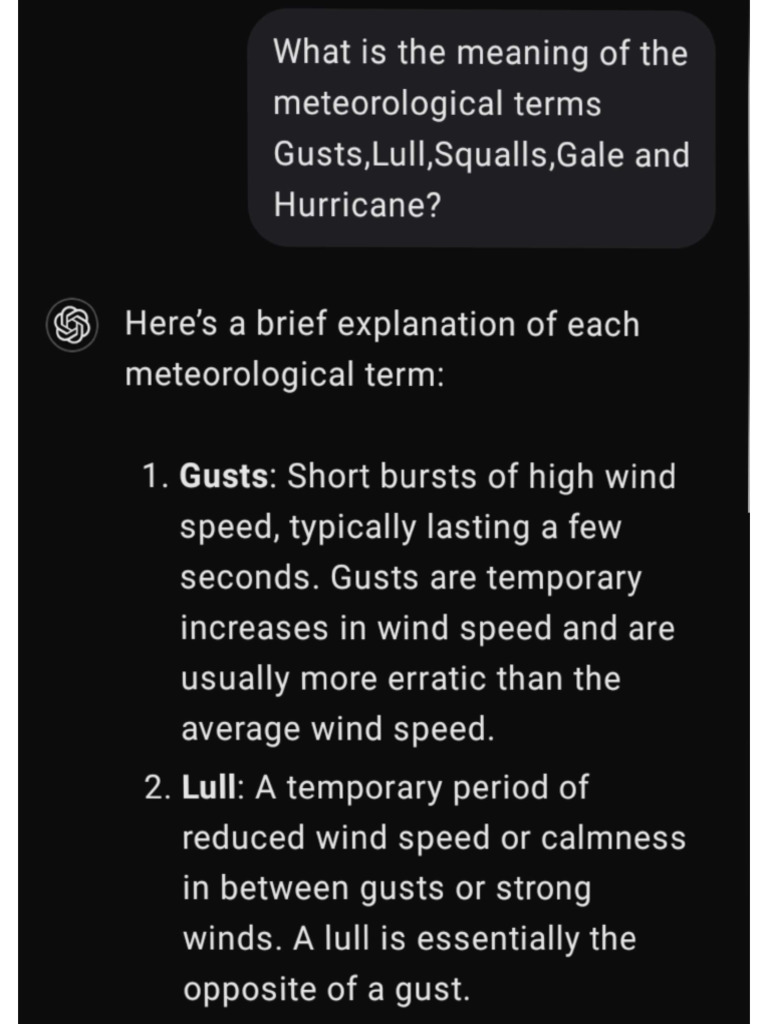 Wind Terms | PDF