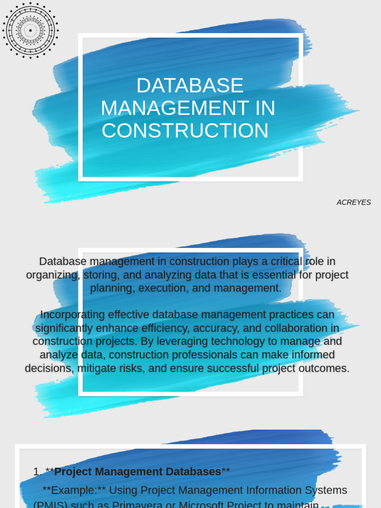 Lecture DBM in Construction | PDF | Building Information Modeling ...