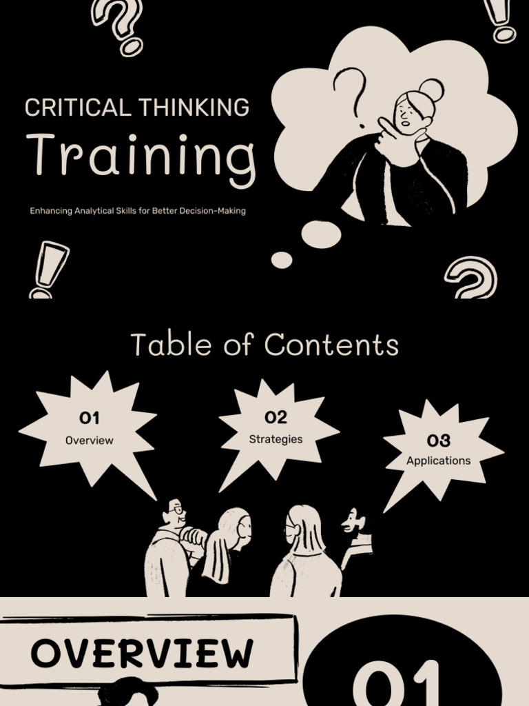 Modern Illustrated Critical Thinking Training Slides | PDF