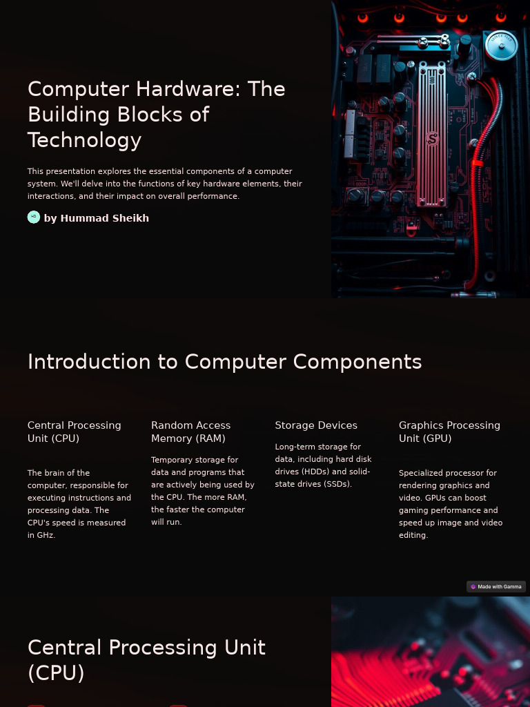 Computer Hardware the Building Blocks of Technology | PDF | Random ...