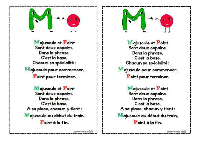 Majuscule Et Point Élève | PDF