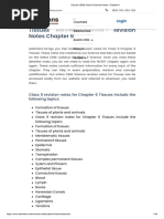 Class 9 Science: Tissues Revision Notes | PDF | Epithelium | Tissue ...