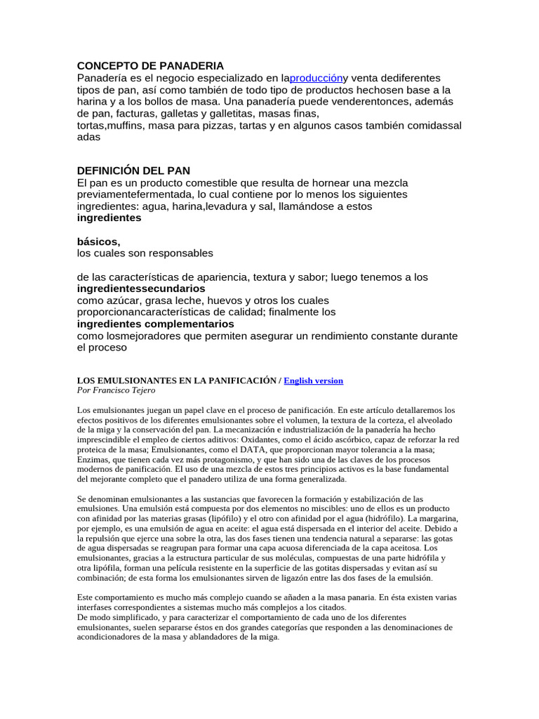 CONCEPTO_DE_PANADERIA (2) | PDF | Panes | Harina