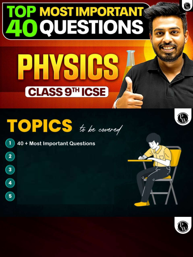 Class 9th Physics (40 + Most Important Questions) - Term 2 - Class ...