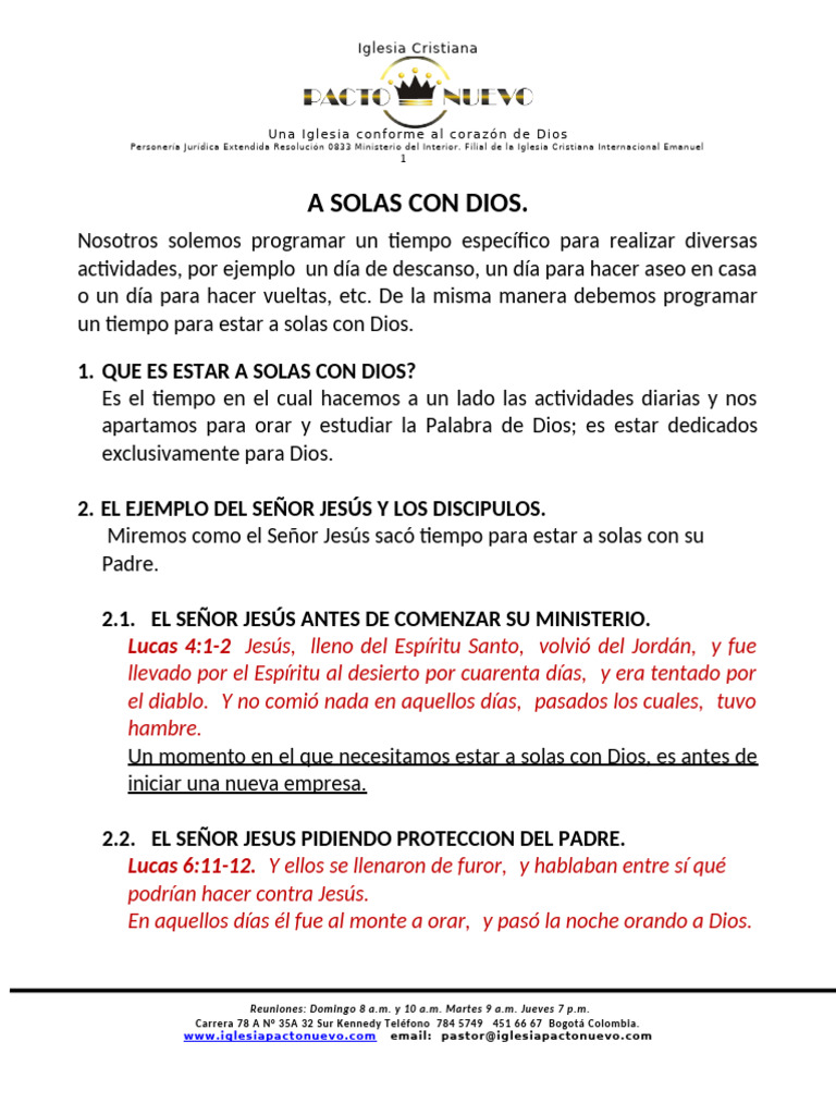 A Solas Con Dios | PDF | Oración | Jesús