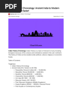 Ancient Indian History Flowchart | PDF | Asia | South Asia