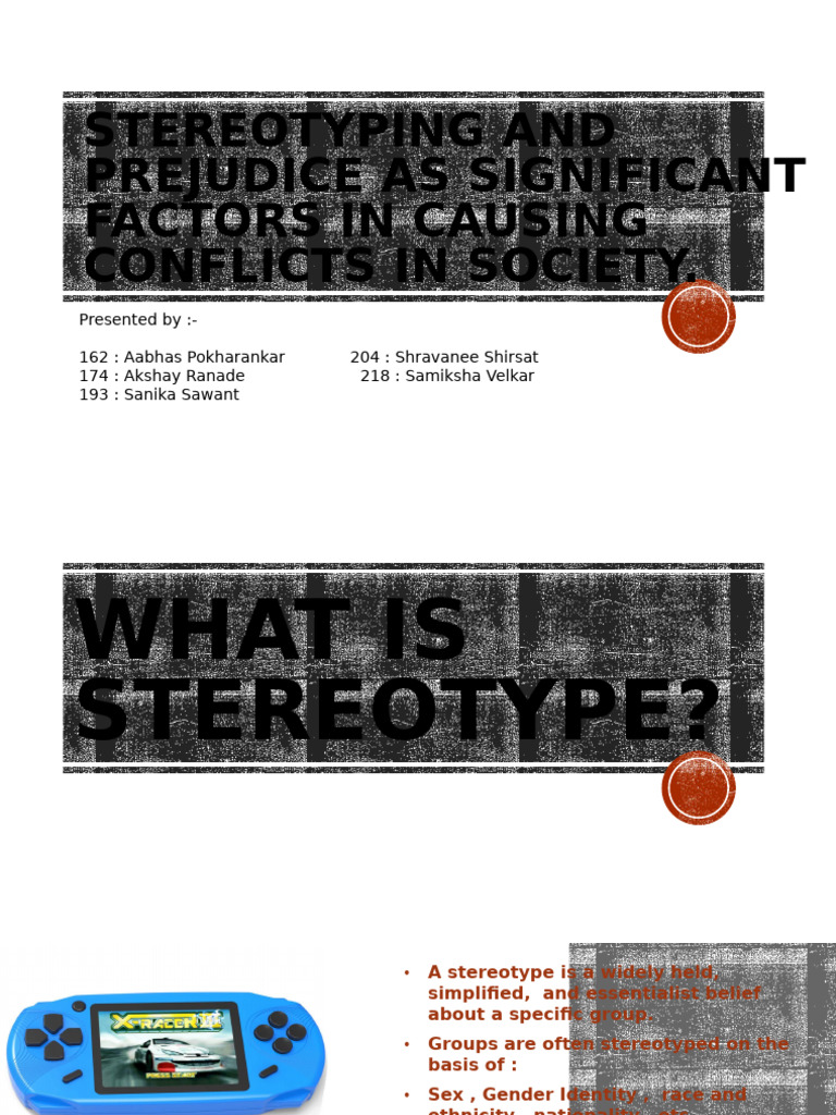 Stereotype and Prejudice | PDF | Prejudices | Stereotypes
