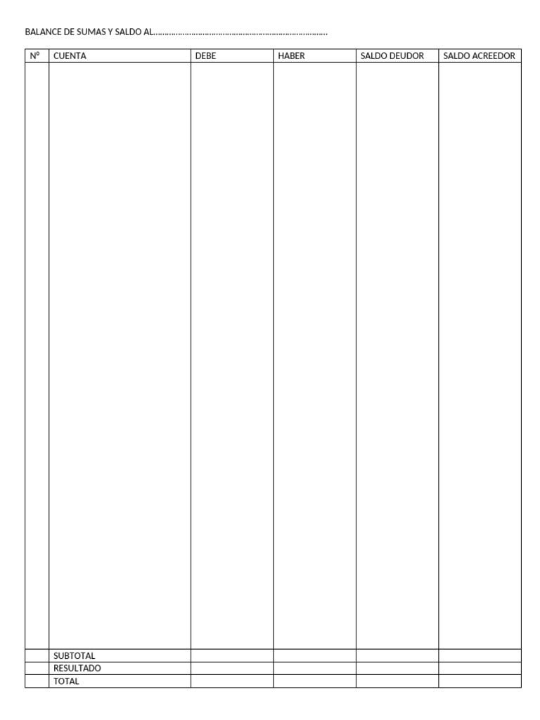03 Balance de Sumas y Saldo | PDF