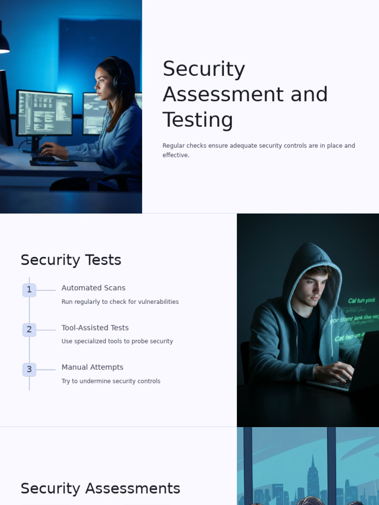 Security Assessment and Testing: Regular Checks Ensure Adequate ...