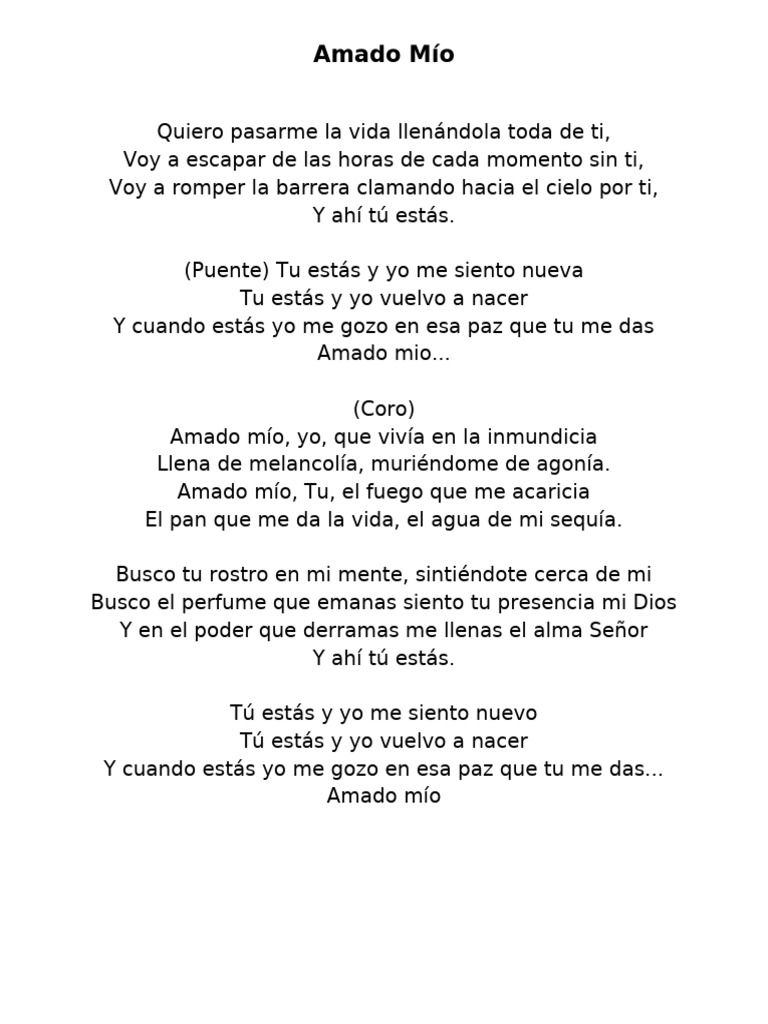 Amado Mio | PDF