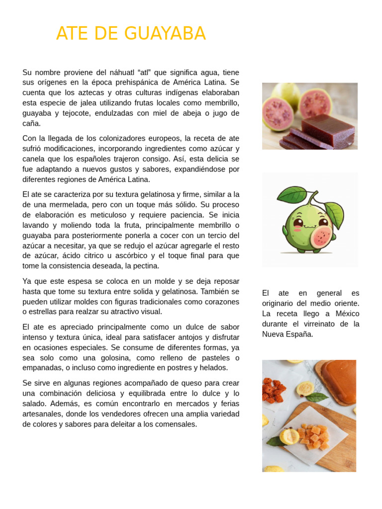 Ate de Guayaba | PDF