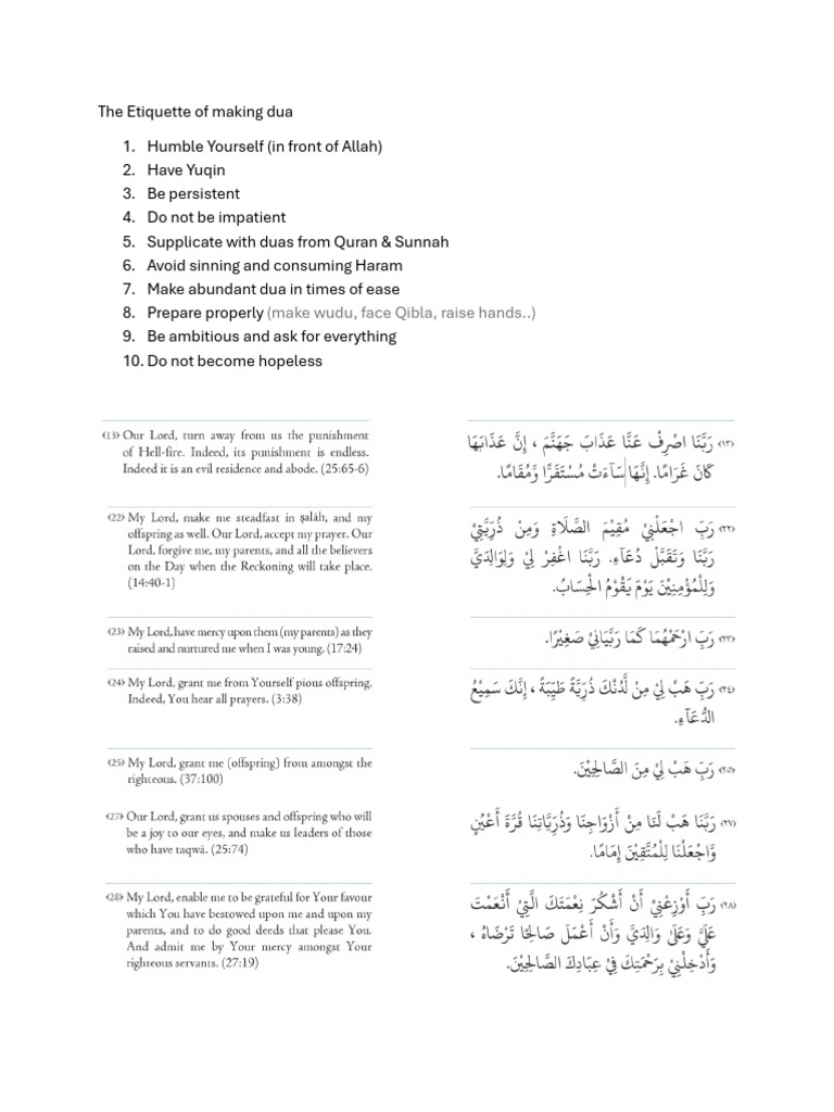 Dua Book | PDF
