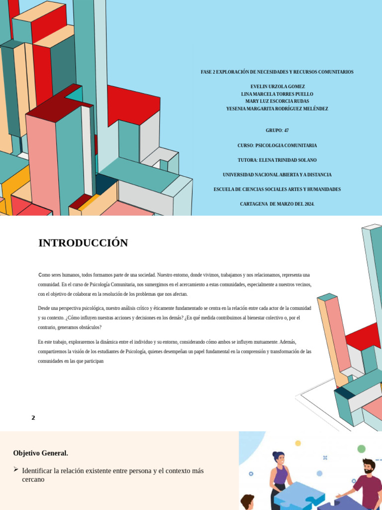 Fase 2 Exploración de necesidades y recursos comunitarios | PDF ...
