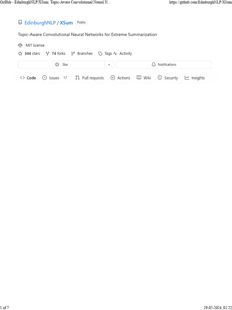 EdinburghNLP Github Xsum | PDF | Python (Programming Language ...