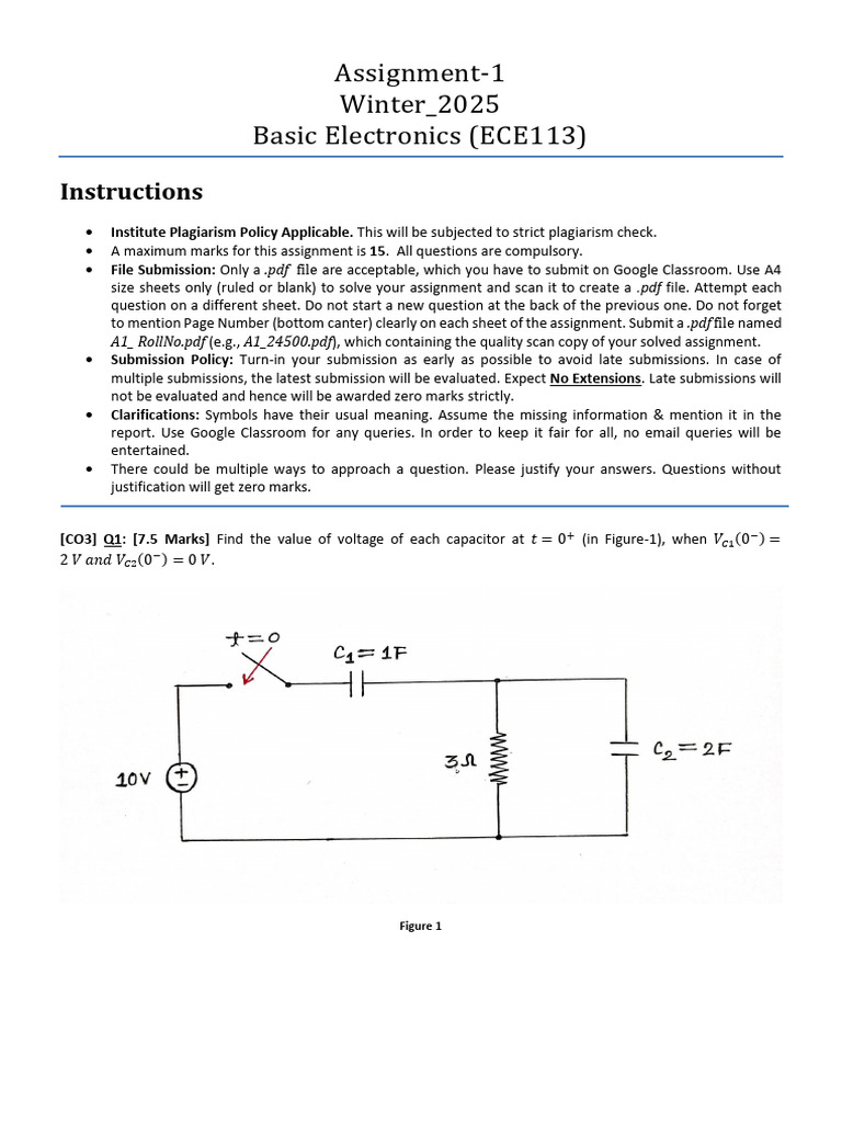 BE Assignment-1 2025 | PDF