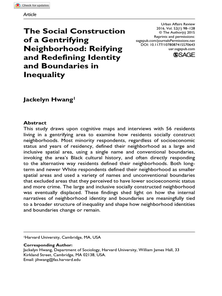 hwang-2015-the-social-construction-of-a-gentrifying-neighborhood ...