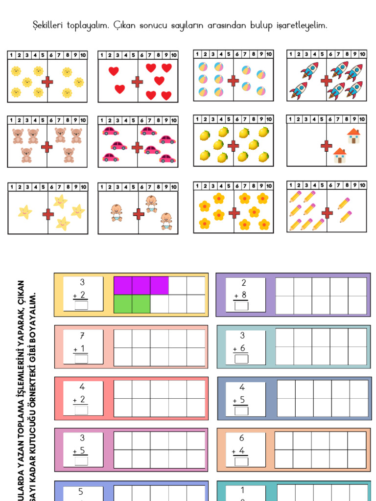 1 Sinif Toplama Islemi Baslangic | PDF