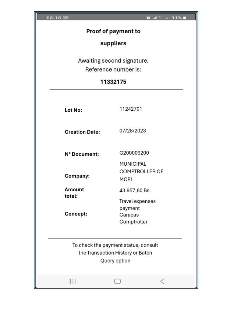 Payment Proof Translation 2025 | PDF