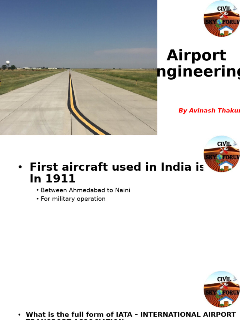 Overview of Airport Engineering Concepts | PDF
