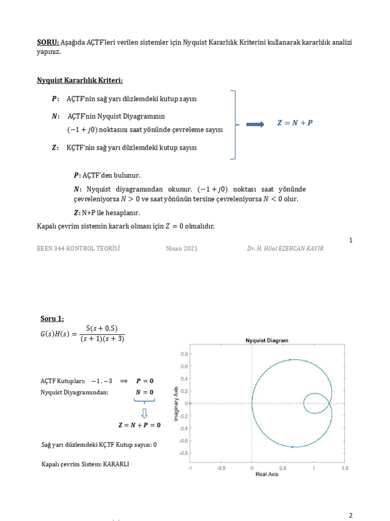 nyquist karalılık soru | PDF