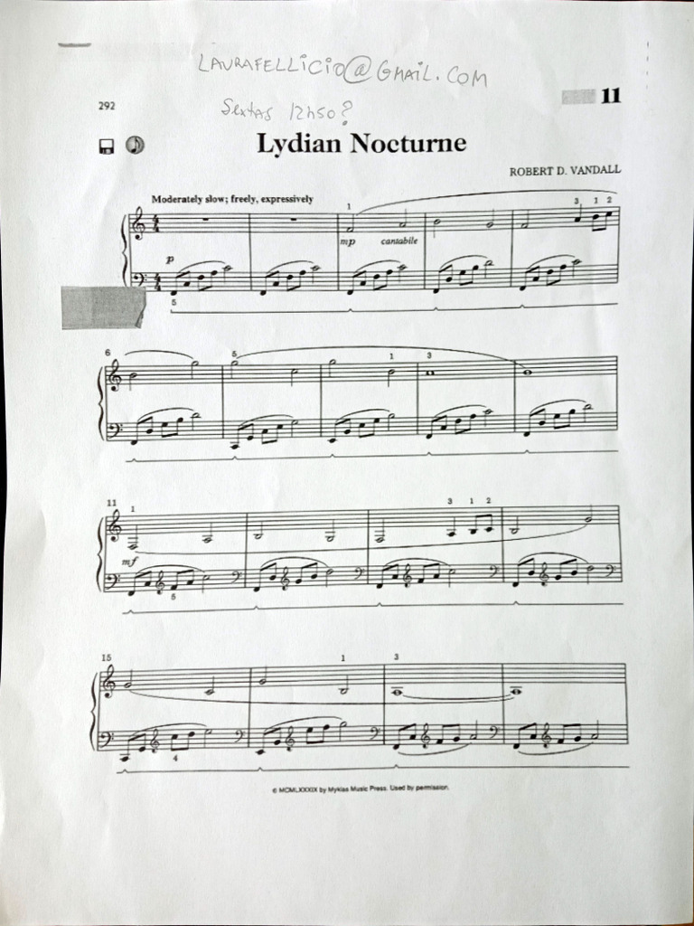 Pautas Lydian Nocturne | PDF