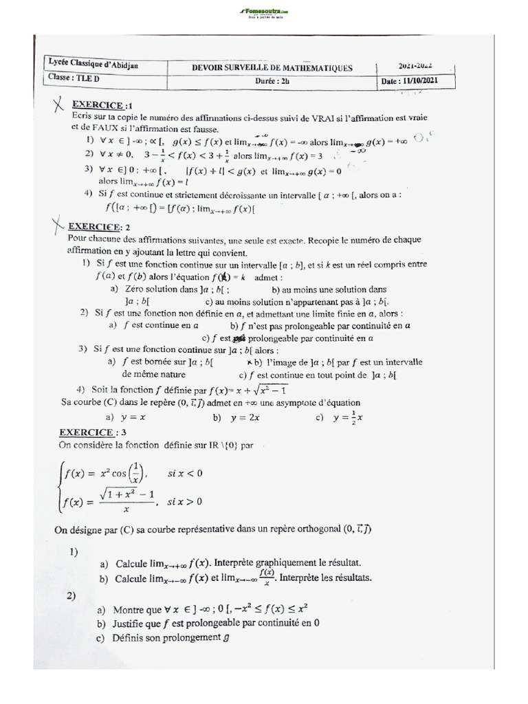math td ds | PDF