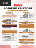 Semester 01 ODL Academic Calendar | PDF | Academic Term | Academia