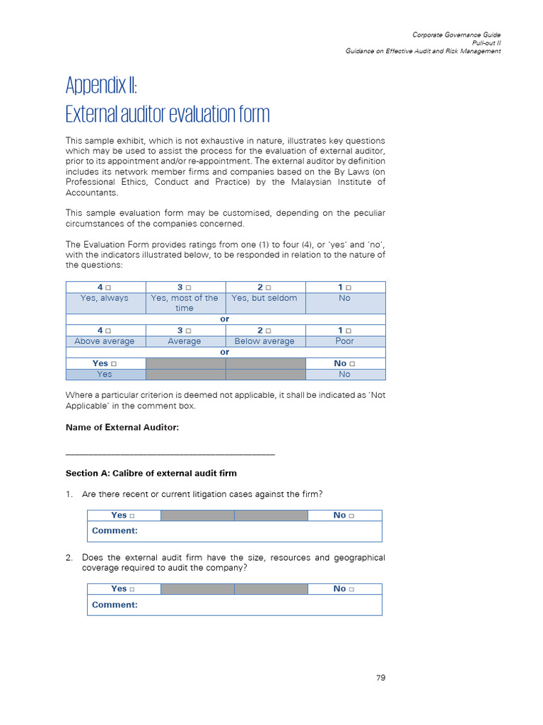 Pullout-II-14-Appendix-II | PDF | Audit | Audit Committee