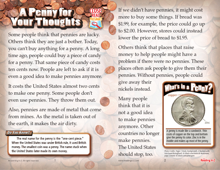 The Penny Debate: Pros and Cons | PDF | Penny (United States Coin) | Metals