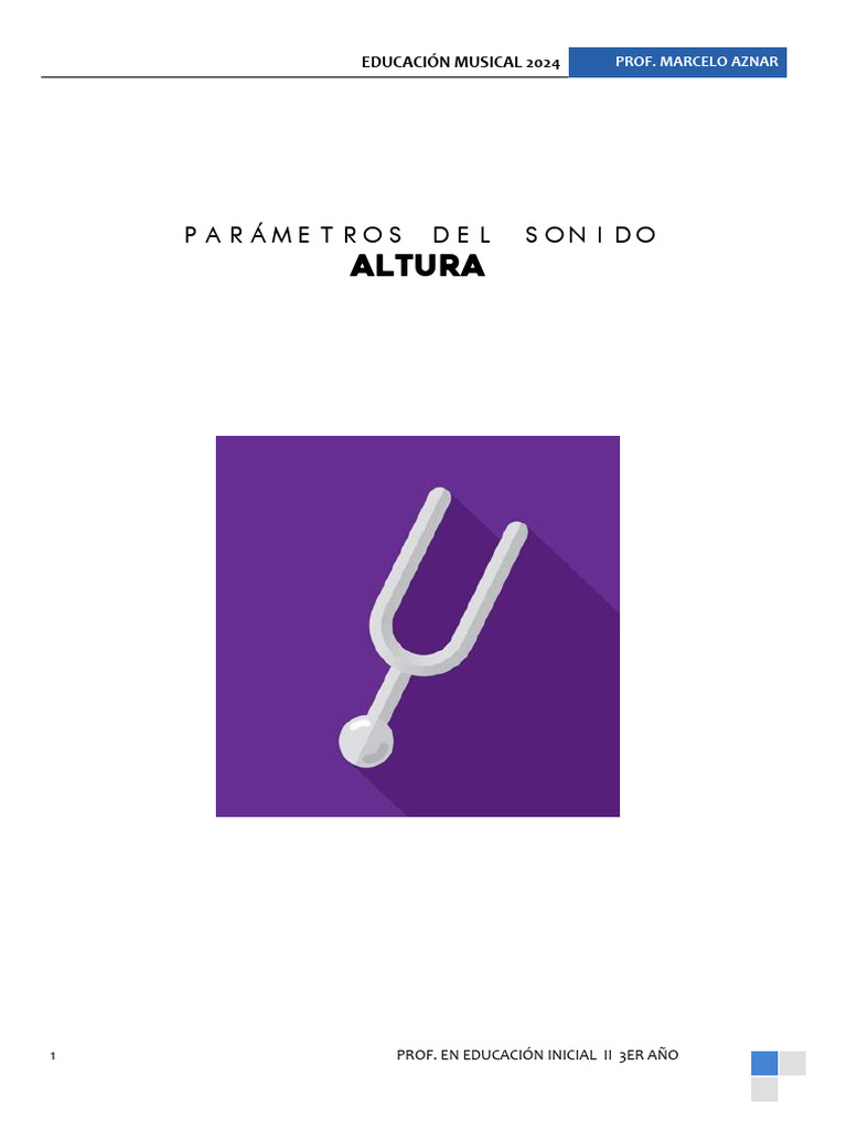 Altura del Sonido y su Medición | PDF | Sonido | Hertz