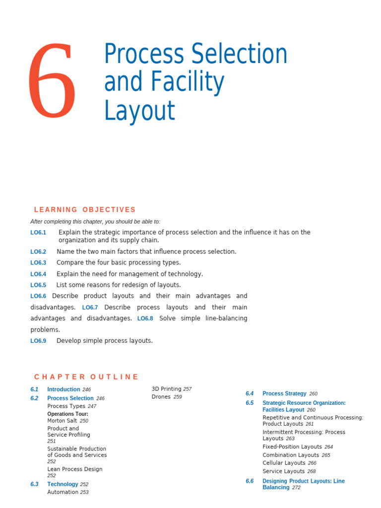 Process Selection & Facility Layout Guide | PDF | Automation | Radio Frequency Identification