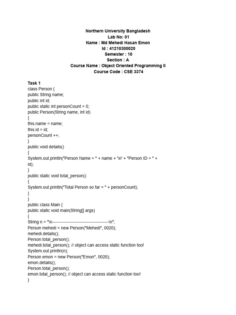 Emon - Lab 01 | PDF | Computer Engineering | Systems Architecture