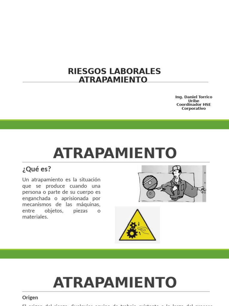 Prevención de Atrapamientos Laborales | PDF