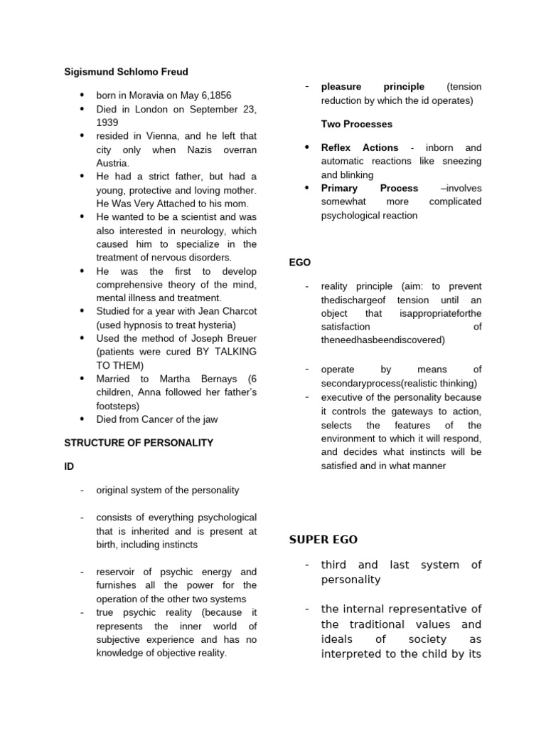 Document-1 | PDF | Psychoanalytic Schools | Sigmund Freud