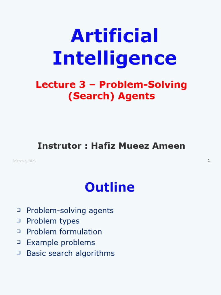 AI Lecture 3 | PDF | Algorithms And Data Structures | Applied Mathematics
