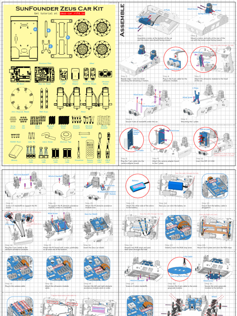 Zeus Car Kit Assembly Guide | PDF | Manufactured Goods