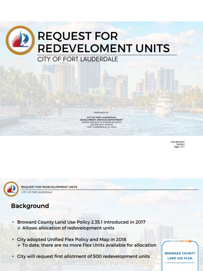 Exhibit 2 - Redevelopment Unit Policy Strategy PowerPoint Presentation | PDF