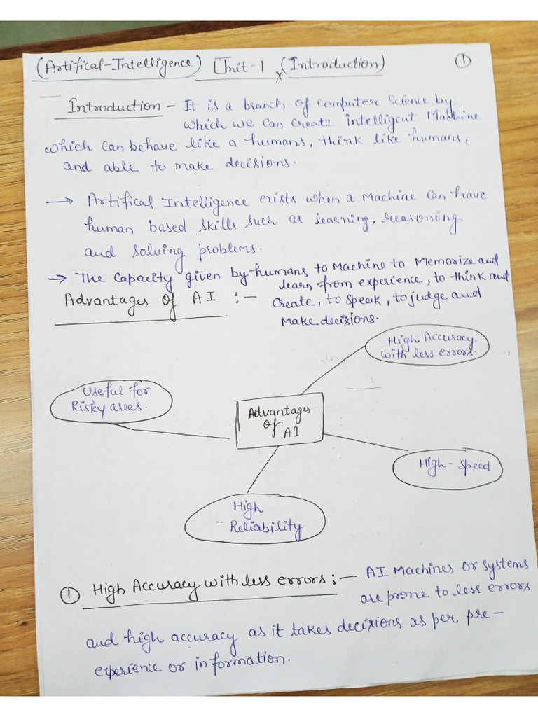 Ai Unit 1 Notes | PDF