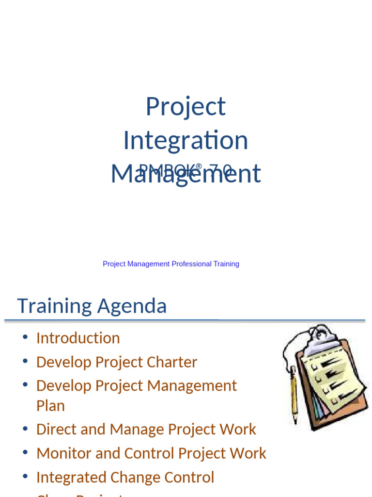 Session 11 - Project Integration Management | PDF | Project Management | Risk Management