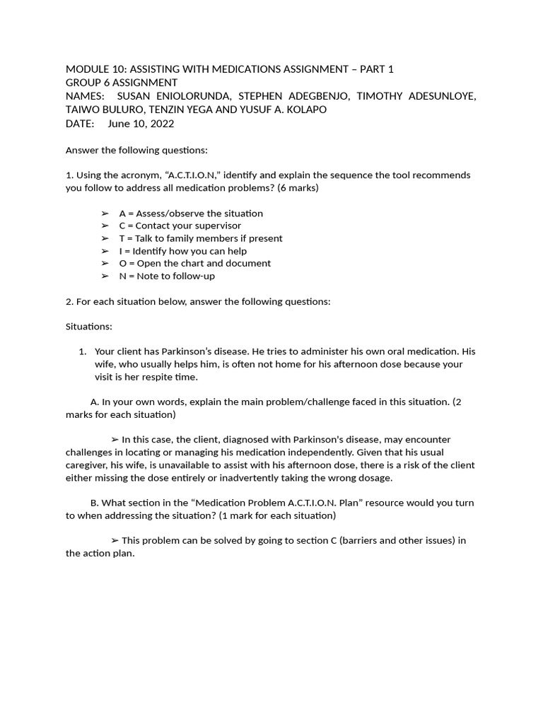 Module 10 Group Assignment | PDF | Arthritis | Dose (Biochemistry)